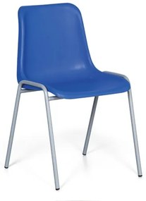 Plastová jídelní židle AMADOR, modrá