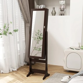 Costway 2 v 1 Zrcadlová skříňka s LED osvětlením a celoplošným zrcadlem