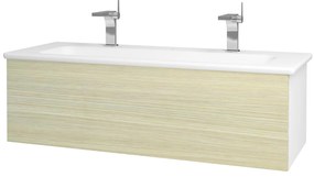 Dřevojas Koupelnová skříň VARIANTE SZZ 120 (umyvadlo Euphoria) Varianta: N01 Bílá lesk / D02 Bříza
