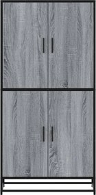 Skříň highboard šedá sonoma 68 x 35 x 139 cm kompozitní dřevo 3300833