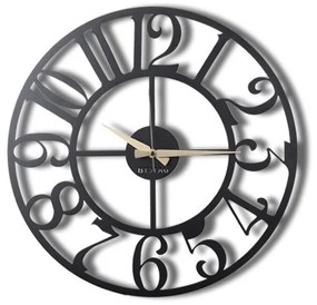Dekorativní nástěnné hodiny Murko 50 cm černé