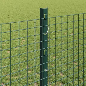 Svařovaná drátěná plotovina s tyčkami 50 x 1,2 m Zelená 3336520