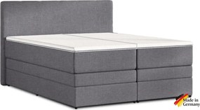 Kontinentální postel Emma Premium boxspring 200x180 (typ II), tm. šedá (sawana 21)