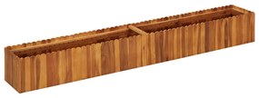 Zahradní vyvýšený záhon 200 x 30 x 25 cm masivní akáciové dřevo - Default Title
