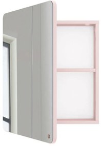 OnaDnes -20% Růžová lakovaná koupelnová zrcadlová skříňka Tom Tailor Color Bath 58 x 50 cm