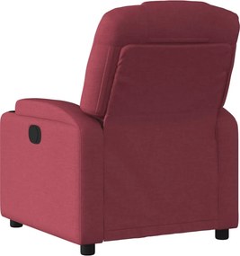Elektrické polohovací křeslo vínové textil 3204347