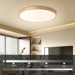 BRILAGI - LED Stmív. svítidlo WOODLINE LED/100W/230V 3000-6000K dub pr. 80 cm+DO