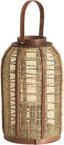 Dřevěná/látková lucerna (výška 34,5 cm) Serein – Light & Living