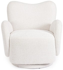 BIZZOTTO Otočné křeslo HARPER bílé 0743934