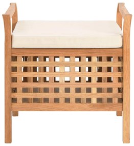 vidaXL Úložná lavice 49 x 48 x 49 cm masivní ořechové dřevo