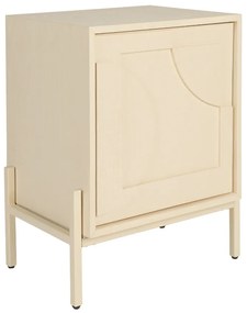 Béžový dubový noční stolek ZUIVER FACES 45 x 35 cm