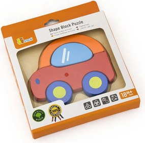 Dřevěné puzzle pro nejmenší Viga Auto
