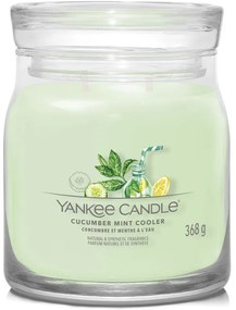 Yankee Candle – Signature svíčka Cucumber Mint Cooler (Okurková limonáda s mátou) Velikost: střední 368 g