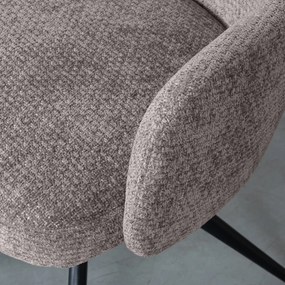 LABEL51 Otočná jídelní židle LEVI šedá