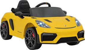 Elektrické autíčko Porsche Spyder RS ​​718 MP4 žluté