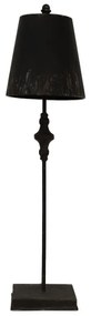 Černá stolní lampa s odřením Nikolaas – 20x75 cm