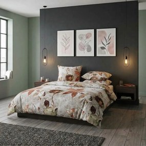 Kvalitex Saténové povlečení Podzimní herbář 1x 140/200, 1x 70/90cm