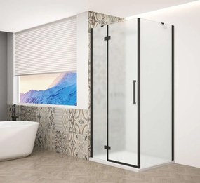 Gelco Trinity - Sprchový kout 100x80 cm, levé, matné sklo/černá GT5680-10ML-B
