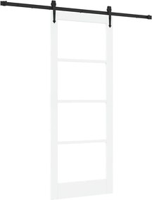Posuvné dveře 83 x 211 cm Masivní borové dřevo a sklo 3332392