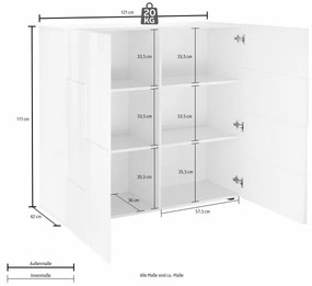 Komoda SERIAN dub sonoma