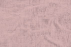 Celoroční mušelínový povlak na polštářek Soft Pink - GOTS Velikost: 70 x 90