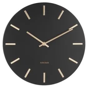 Hodiny nástěnné CHARM KARLSSON Ø30 cm, černé Present time KA5821BK