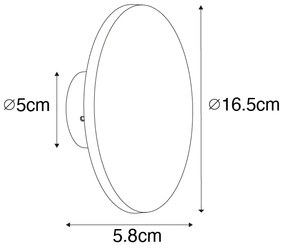 Moderní venkovní nástěnné svítidlo rezavě hnědá vč. LED IP54 - Skyf