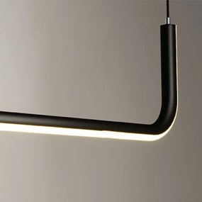 Závěsný LED lustr APP980-CP černý/neutrální bílá