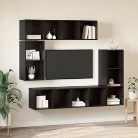 Sestava TV skříněk 4 ks Černý dub Kompozitní dřevo 3393223
