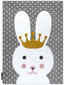 Dywany Łuszczów Dětský kusový koberec Petit Bunny grey - 180x270 cm