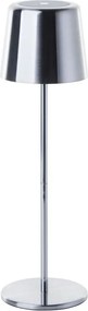 Brilliant G40939/68  Stolní AKU lampa XAANA broušený nikl USB-C , CCT