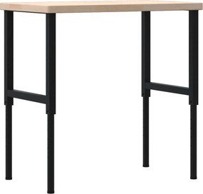 Pracovní stůl 100 x 60 x (73–99,5) cm masivní dub obdélníkový 3309679