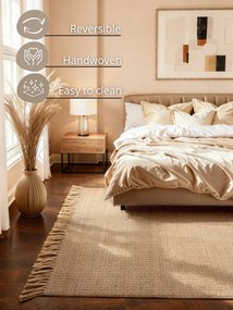 Koberec Hanse Home Handloom 1.0 FJORD přírodní / zlatý