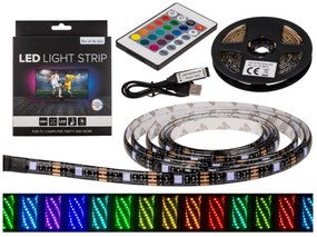 Světelný pás LED 2 metry - měnící barvu s ovladačem