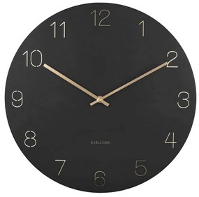 Karlsson 5762BK designové nástěnné hodiny, pr. 40 cm