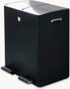 Sada odpadkových košů Matte Black, 2 díly