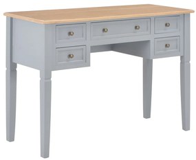 280070 vidaXL Psací stůl šedý 109,5 x 45 x 77,5 cm dřevo