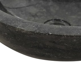 Umyvadlo - mramor - černé | 40x12 cm