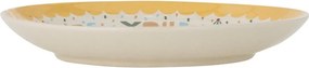 Žlutý/krémový dětský talíř z kameniny ø 16 cm Celebrate – Bloomingville Mini