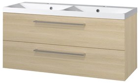 Mereo Mereo, Bino, koupelnová skříňka s umyvadlem z litého mramoru 121 cm, CN633M