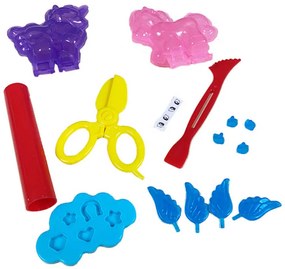 MAC TOYS Modelína jednorožci 3x 50g kreativní set s nástroji v krabici m4411762