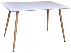 Jídelní stůl Polar, bílá, 120x80x75