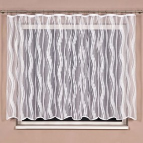 Olzatex kusová záclona PARADISA jednobarevná bílá, výška 140 cm x šířka 300 cm (na okno)