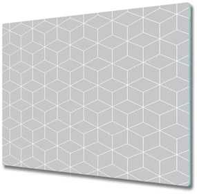 Skleněná krájecí deska Geometrické pozadí 60x52 cm