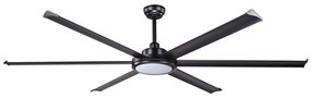 FARO Barcelona FARO 34203-130 - LED Stropní vent. ROTTERDAM XL LED/32W/230V černá pr. 200 cm+DO 34203-130