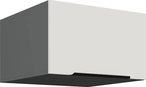 ARIA aw | horní skříňka 60 NAGU-36 1F výklopná | 60 cm | HLUBOKÁ | ANTI FINGERPRINT povrch | antracit/bílá