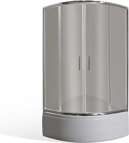 Roltechnik Outlet Čtvrtkruhový sprchový kout MODANZA - bez vaničky Varianta: rozměry: 80x80 cm - (MODANZA/800 - 4520011), Barva profilů a typ výplně: profily: brillant, výplň: Rauch