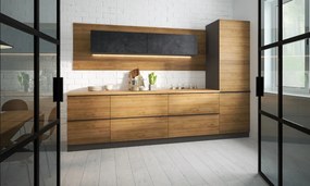 EXTOM Skříňka dolní rohová MALMO D13 U Korpus:: GREY, Dvířka:: permbroke