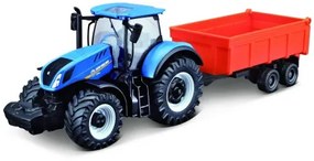 Bburago Farm traktor New Holland, Modrý 1:50