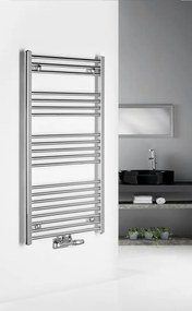 Aqualine Aqualine, ALYA topné těleso rovné 600x1188mm, středové připojení, chrom, LLS303